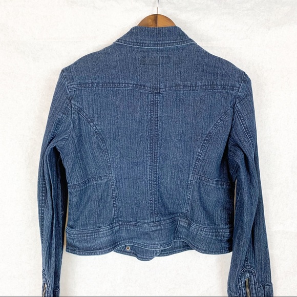 Baccini | Jackets & Coats | Baccini Zipper Jean Jacket Size M | Poshmark